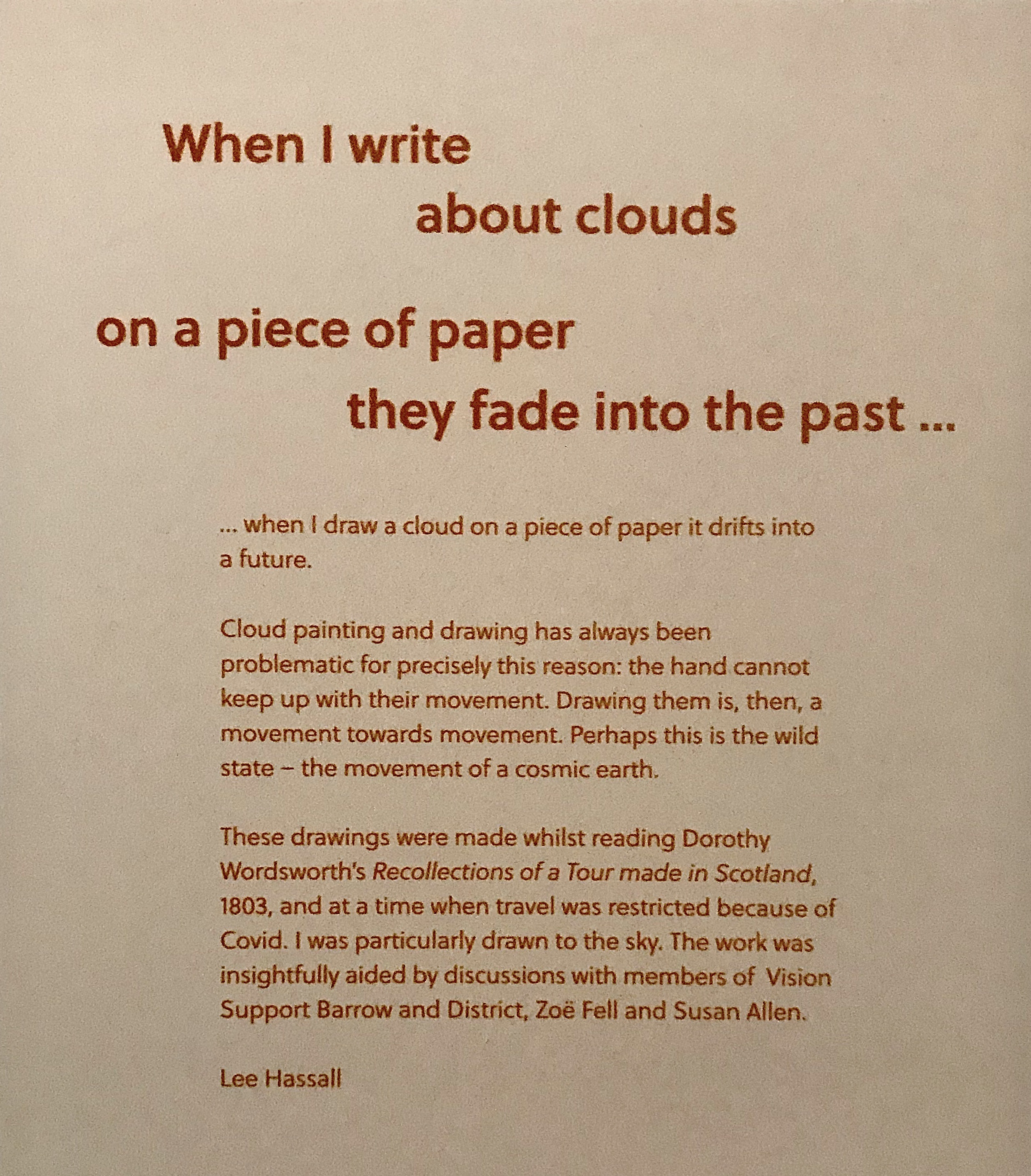 The Touch of Cloud – Lee Hassall